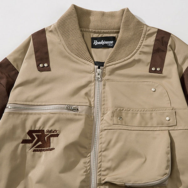 Techwear Cargo Tactical Bomber Jacket – limetliss